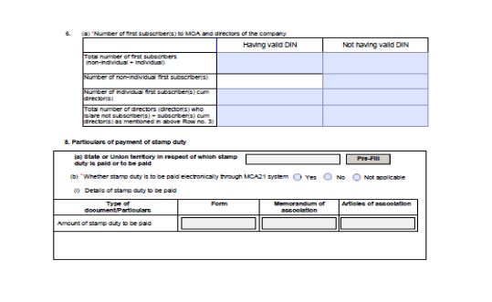 Spice Form - Simple Form for Incorporating Company | Provenience